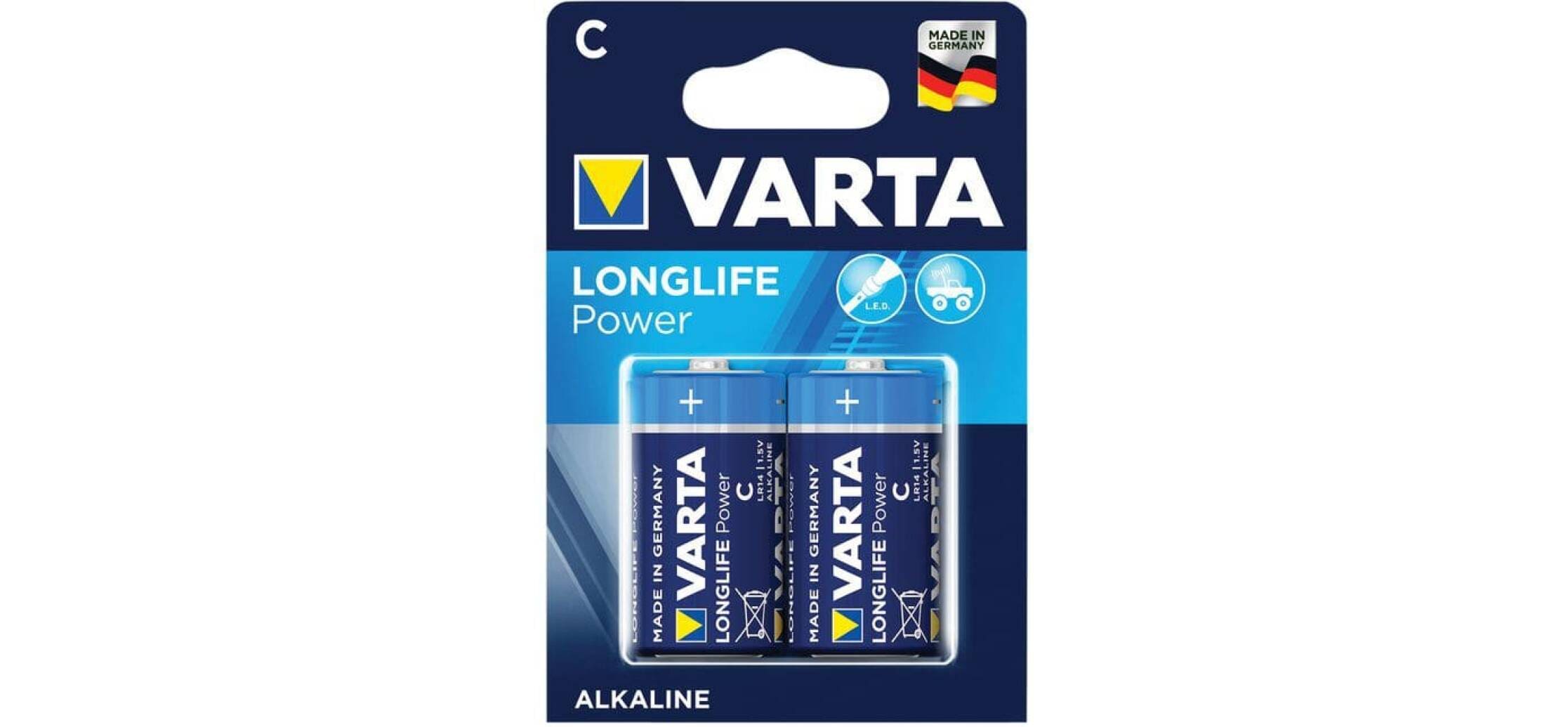 Varta Longlife Power C LR14 Alkaline Batteries - Eagle Fishing