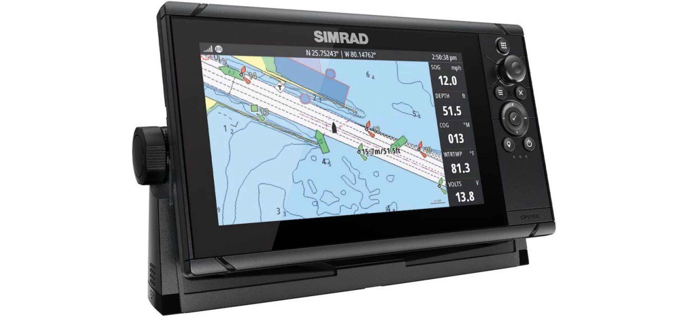 Simrad Cruise-9, ROW Base Chart, 83/200 XDCR - Eagle Fishing